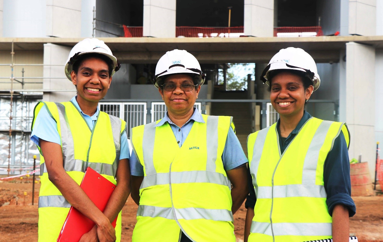 Mother–daughters teamed up to work on a new UPNG building